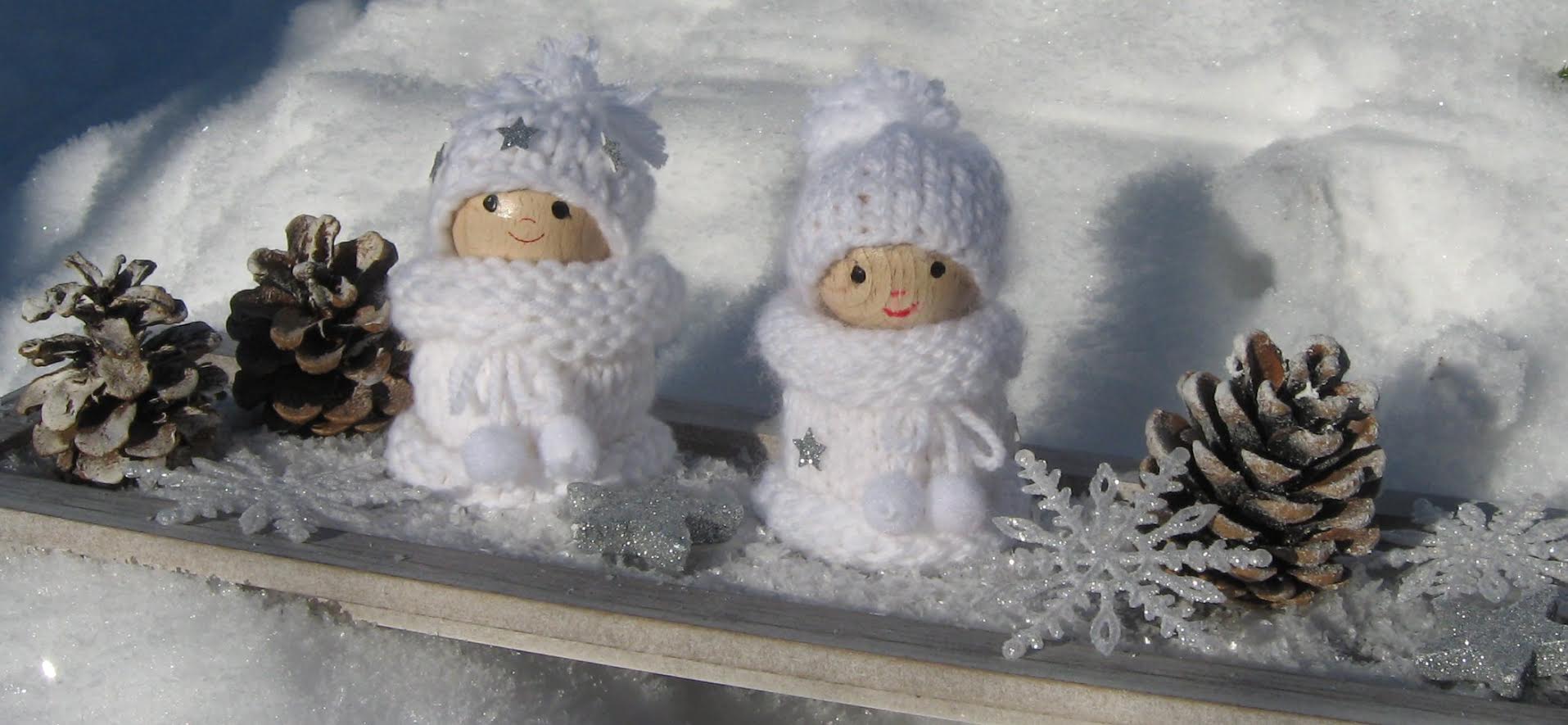 Schneepüppchen selber basteln - Helgas Garten